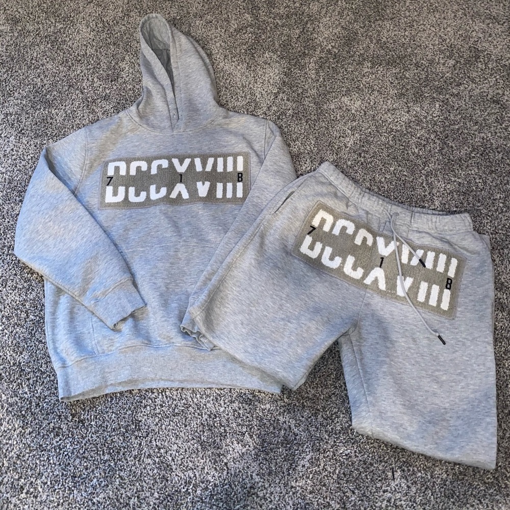 718 “Dccxviii” Black Owned Clothing Company Grey Mens… - Gem